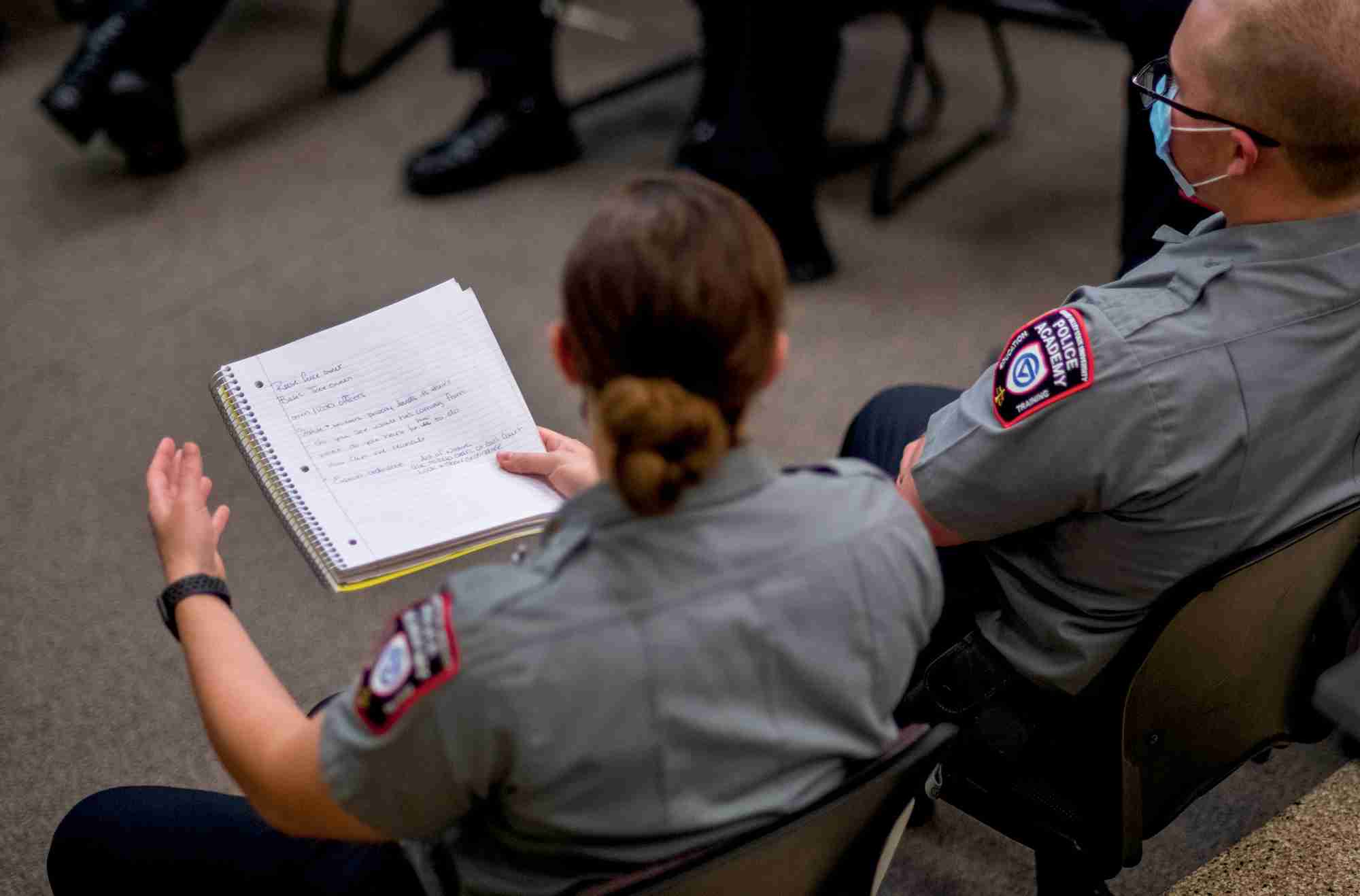 GVSU Police Academy cadets learn, practice mediation tactics - Academy ...